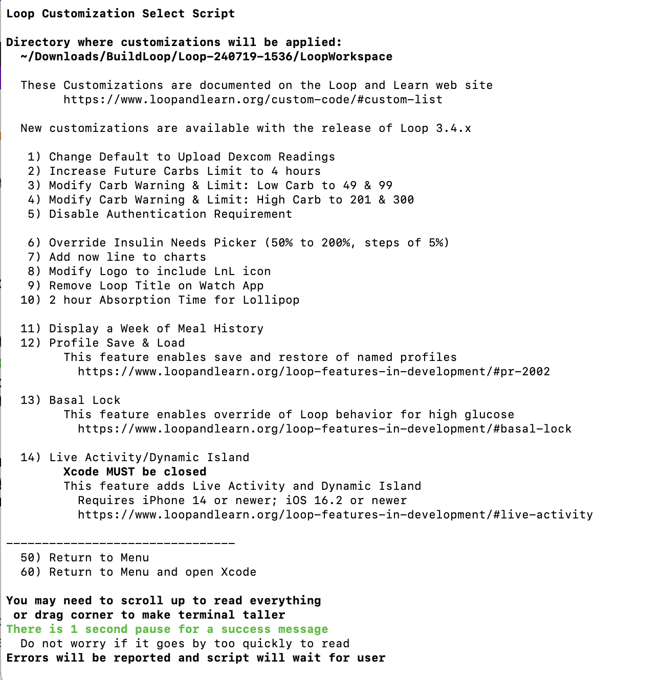 Code Customization Mac Xcode Build Loop And Learn